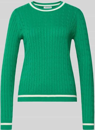 Christian Berg Strickpullover mit gerippten Abschl&uuml;ssen