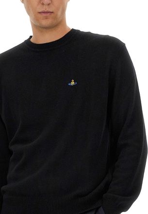 Vivienne Westwood Cotton-Cashmere Blend Sweater - Black