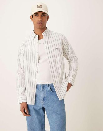 GANT Chemise Oxford coupe classique à rayures - Vert
