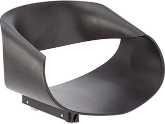 LO+DEMODA Augenklappe Set von 2 Stuhl, Holz 66x62.5x7 cm schwarz