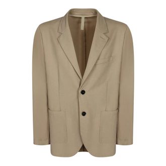Harris Wharf London Einreihiger Blazer - - Jackets - Herren - Beige - M