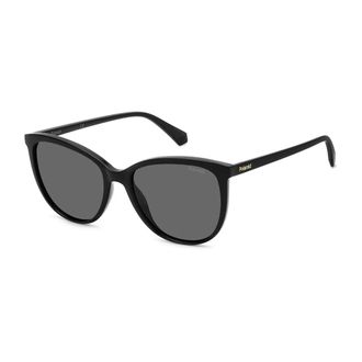 Polaroid Runde Polarisierte Sonnenbrille - - Accessories - Damen - Schwarzk - 55 MM