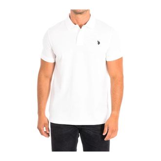 U.S.Polo Association Kurzarm Polo in Fuchsia - - Tops - Herren - Wei&szlig; - 2XL