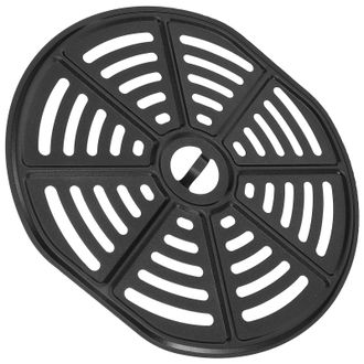 Hemobllo Ersatz Airfryer Grillplatte 19x18cm Antihaft Edelstahl Hei&szlig;luftfritteusen Zubeh&ouml;r f&uuml;r Knusprige Pommes und H&auml;hnchenfl&uuml;gel Sp&uuml;lmaschinenfest