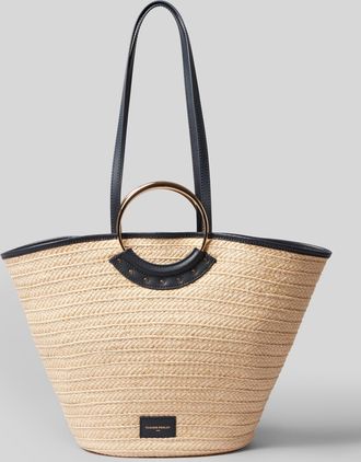 Claudie Pierlot Geflochtener Raffiakorb mit Griffen