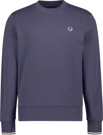 Fred Perry Herren Sweatshirt blau Baumwolle unifarben