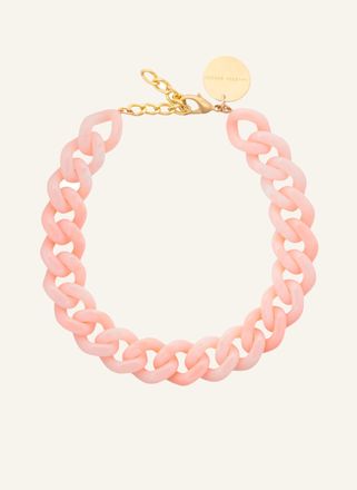 Vanessa Baroni Vanessa Baroni Halskette Flat Chain Necklace Peach Sorbet By Glambou gold