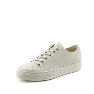 Paul Green Low-Top Sneaker Damen 5417-076 - Wechselfußbett für Einlagen - Schicke Sportschuhe City - Damen Schuhe Schnürer - Offwhite 44x