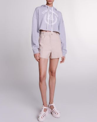Maje Shorts Aus Leinen - Beige - Gr&ouml;&szlig;e 32 - Maje
