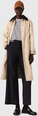 Maje Trenchcoat Mit Kontrastärmeln - Beige - Maje