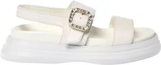 Baldinini Femme, Chaussures, Blanc, Taille: 40 EU Leather Sandal