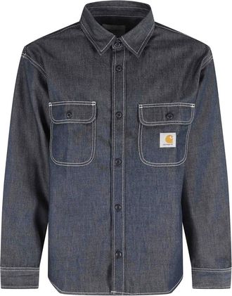 Carhartt Work in Progress Homme, Chemises, Bleu, Taille: XS Tigan Shirt Jacket