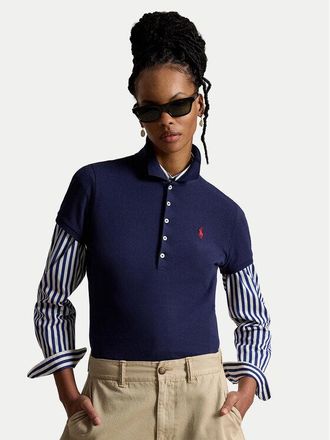 Polo Ralph Lauren Poloshirt 211B18200005 Dunkelblau Slim Fit