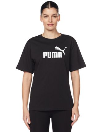 Puma Puma Damen ESS No. 1 Logo Relaxed Tee, PUMA Schwarz, M