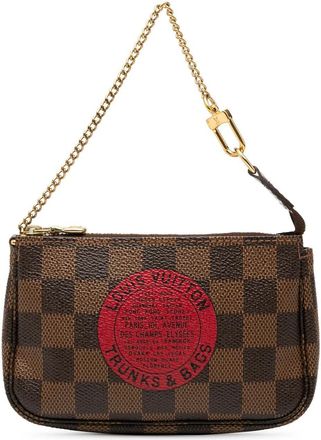 Louis Vuitton Crossbody Bags - Damier Ebene Trunks and Bags Mini Pochette Accesso - Gr. unisize - in Braun - f&uuml;r Damen