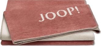 Joop Wohndecken Melange-Doubleface orange-Natur