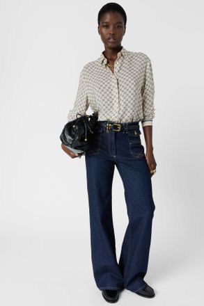 Gerard Darel Chemise fluide &agrave; monogramme - CLARIANE - Jeans