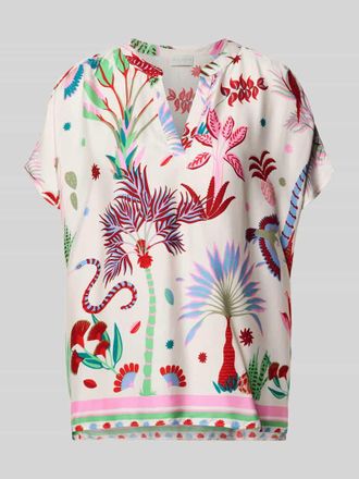 Milano Blusenshirt aus Viskose im Allover-Look