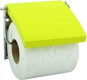 MSV Toilettenpapierhalter, Edelstahl, Grün, 15 x 15 x 15 cm