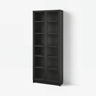 IKEA BILLY / OXBERG B&uuml;cherregal mit Vitrinent&uuml;ren