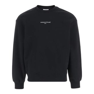 Maison Kitsun&eacute; Herren, Sweatshirts & Hoodies, Schwarzk, XLGr&ouml;&szlig;e