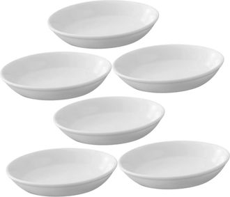 Valiclud 6stücke Keramik Wax Melt Dish Rund Ersatz Oil Warmer Schalen Handgefertigt Langlebig Spülmaschinenfest Für Duftlampen Aromatherapie Zubehör