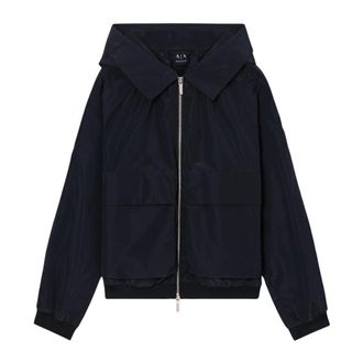 A|X Armani Exchange Blouson-Jacke mit Kapuze - - Jackets - Damen - Schwarzk - M