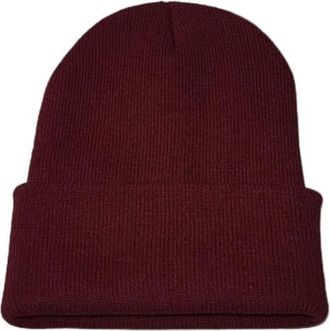 Generic Bonnet de p&ecirc;cheur vert en tricot r&eacute;tro adapt&eacute; pour les p&ecirc;cheurs et les travailleurs - Unisexe - Bonnet en coton tricot&eacute; extensible gaufr&eacute;, bordeaux, T