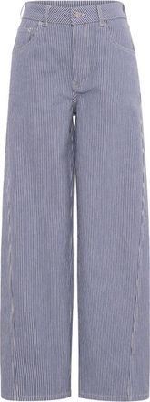 Mads Norgaard Femme, Pantalons, Bleu, Taille: 42 FR Wide Pantalons