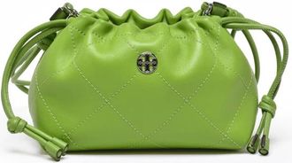 Tory Burch Femme, Sacs, Vert, Taille: ONE Size Willa Soft Quilt Bucket Bag