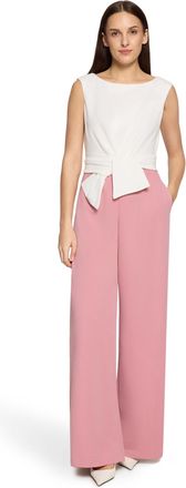 Vera Mont Overall VERA MONT Damen mit weitem Bein, Damen, Gr. 34, Normalgr&ouml;&szlig;en, ros&eacute;, cream, Cr&ecirc;pe, Obermaterial: 95% Polyester, 5% Elasthan; Futter: 100% Polye