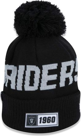 New Era Sideline Road 2019 Bommel Mütze Oakland Raiders
