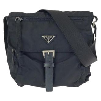 Prada Pre-owned Tessuto Nylon Schultertasche - - Pre-owned - Damen - Schwarzk - ONE SIZE
