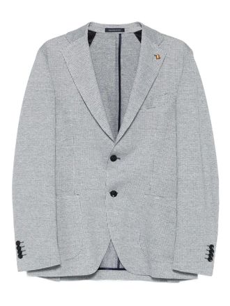 Sartoria Latorre blazer &agrave; motif pied-de-poule - Bleu