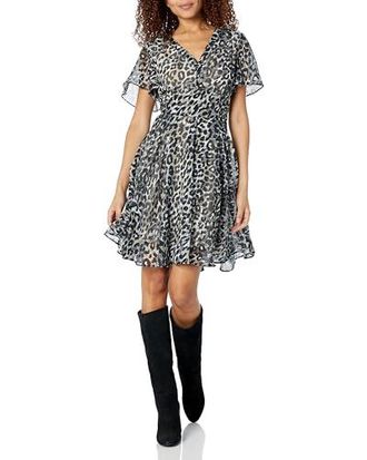 Guess Guess Womens Felicia Flare Dress, Leo Golden Touch