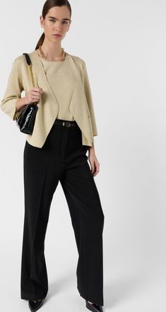 Gerard Darel Gilet en microfibre dor&eacute; - LAVINA - Moutarde