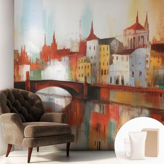 Tulup Carta Da Parati Non Tessuto - Con Colla Gratuita - Con Motivi Moderni - Design Elegante Per Pareti Paesaggio Urbano 250x250 Cm