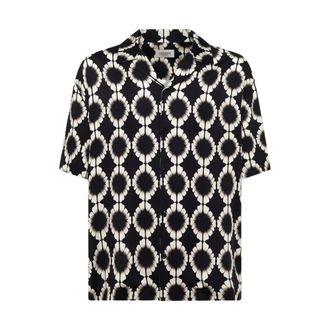 Laneus Homme, Chemises, Noir, Taille: XL Bowling Boxy Fit Shirt