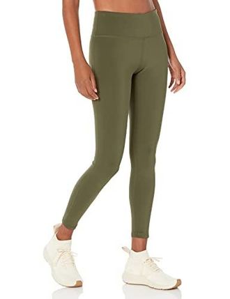 Amazon Essentials Active Sculpt Workout Athleisure Legging taille mi-haute - couleurs abandonnées Femme, Vert Olive, 6XL Grande Taille