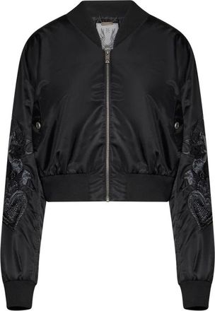 John Richmond Femme, Vestes, Noir, Taille: 36 FR Blouson Bomber Court