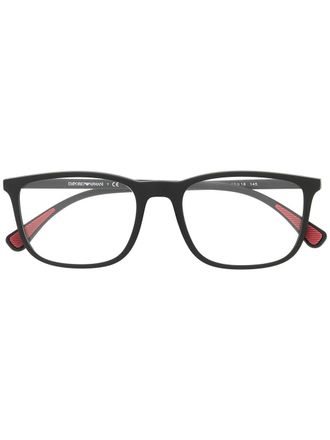 Emporio Armani lunettes de vue à monture carrée - Noir