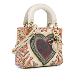 Dior Hobo Bags - Limited Edition Mini Calfskin Lady DiorAmour Lady - Gr. unisize - in Wei&szlig; - f&uuml;r Damen