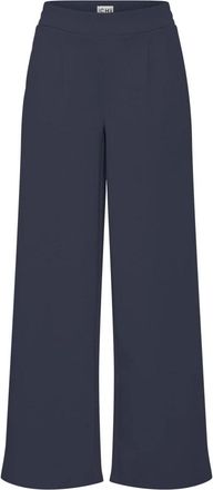 Ichi Ichi, Femme, Pantalons, Bleu, Taille: 46 FR Pantalon Large Straight-Leg Total Eclipse
