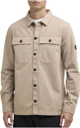 Barbour Homme, Chemises, Beige, Taille: XL Arlo Overshirt
