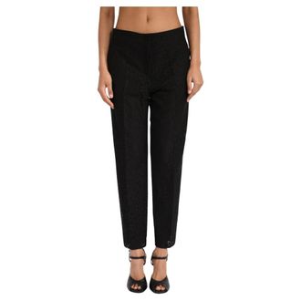 Max Mara Femme, Pantalons, Noir, Taille: 42 FR Cropped Pantalons