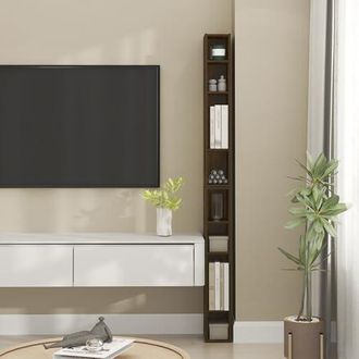 Furinno Fulda B&uuml;cherregal, 8-st&ouml;ckiges B&uuml;cherregal, Regal mit platzsparendem Stauraum, 23,5(T) x 15,0(B) x 180,0(H) cm, f&uuml;r Wohnzimmer, Schlafzimmer, Home Off