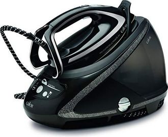 Calor GV9610CO/23B Dampfbügelstation Pro Express Ultimate Care, Hochdruck, 8 bar, Dampfstoß bis 600 g, mit Schutz-System Noir et argent