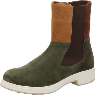 Think Damen COGITA nachhaltige Chelsea-Stiefel, Olive/Kombi 7000, 39 EU