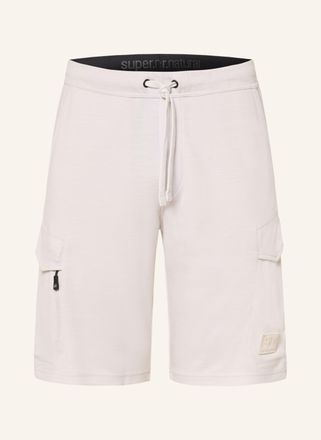 super.natural Sweatshorts Cargo Bio Mit Baumwolle weiss