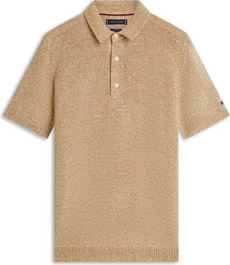 Tommy Hilfiger Poloshirt aus einem gemischten Moulin&eacute; Baumwollstrick in